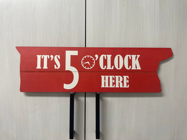 It's 5 O'Clock Here Sign - Happy Hour Decor – The Iconic USA