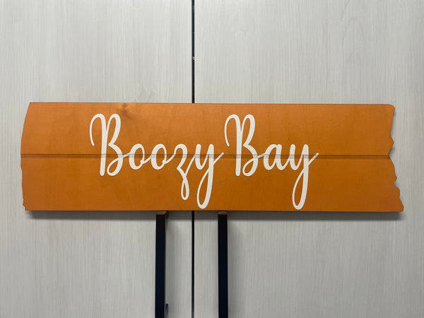Boozy Bay Wooden Sign - Coastal Cheers Decor – The Iconic USA